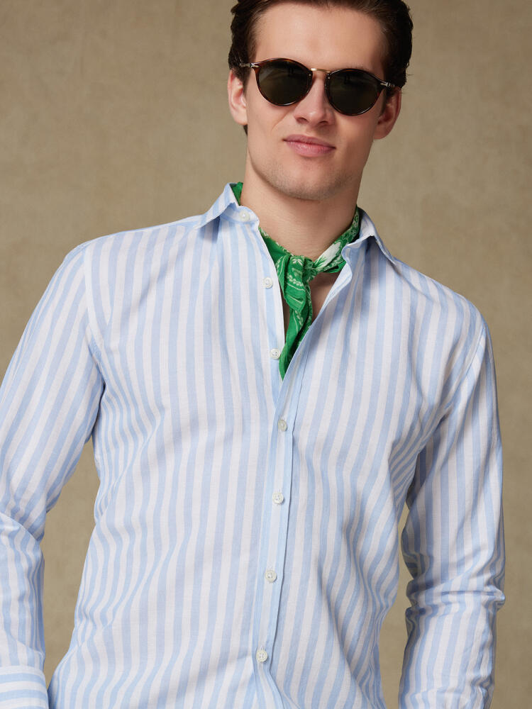Chemise Tanner ciel en voile de lin - Ciel - Voile - Monsieur | Café Coton