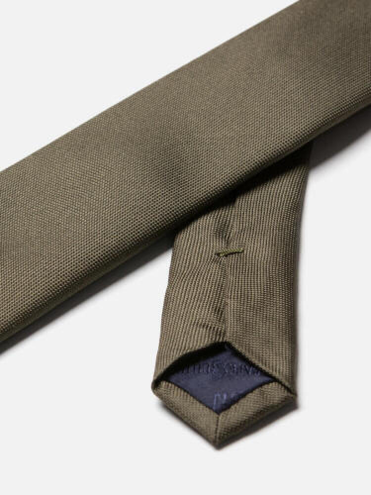 Cravate slim Anaheim en soie kaki - KAKI - Monsieur - Café Coton