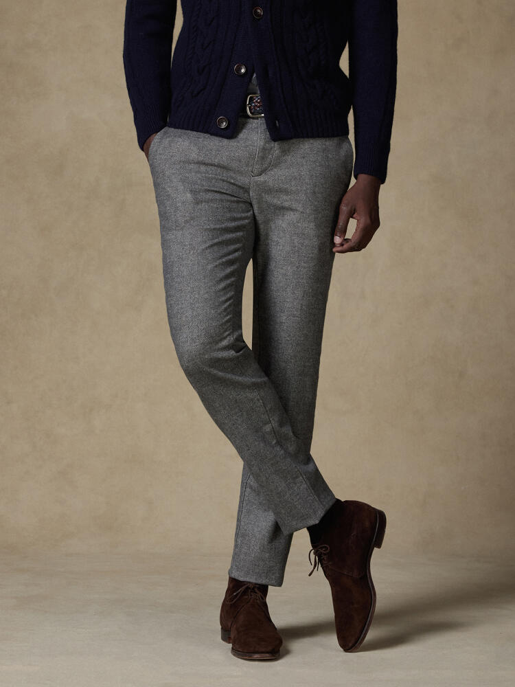 Pantalon Arlo gris chiné - Anthracite - Monsieur | Café Coton